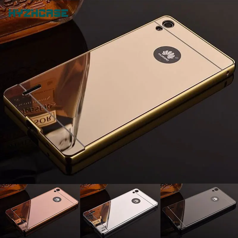 For Huawei Ascend P6 Case Fashion Rose Gold Silver Black Beauty Frame P ...