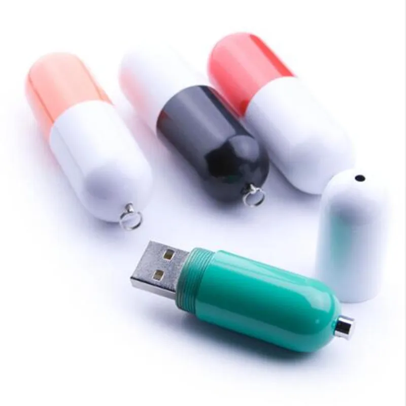 New Custom DIY LOGO Pills Pattern USB 2.0 Memory flash stick pen drive ...