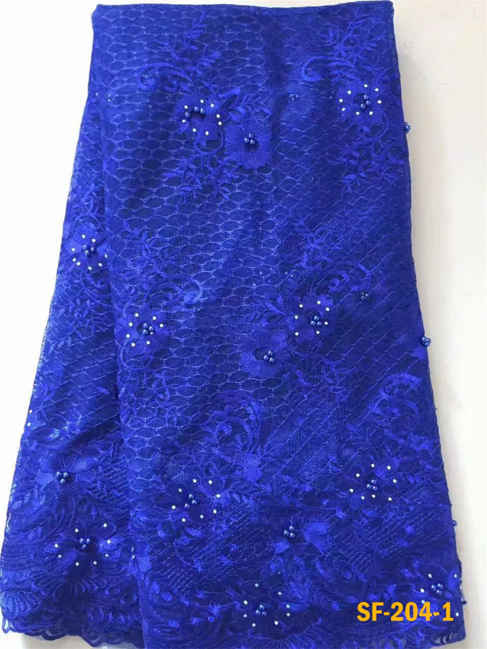 royal blue tissu dentelle french net lace fabric with beads&stones embroidered tulle lace trim ...