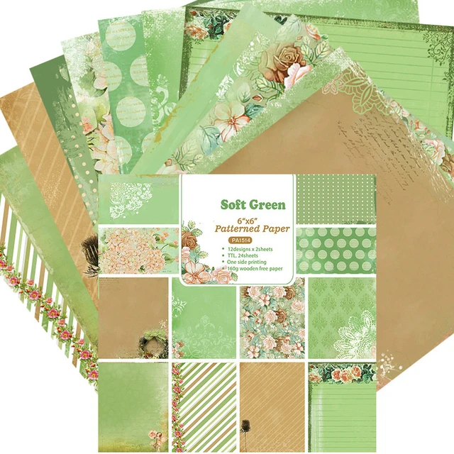 Scrapbooking Paper Designs Green