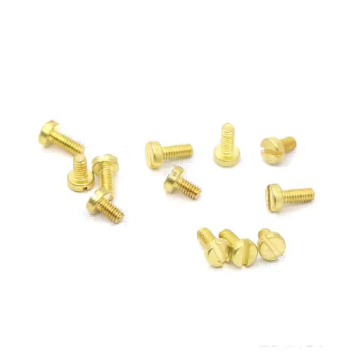 30pcs M1.6 Brass Slotted Screws Cross Slot Stigma Head Screw Bolt ...
