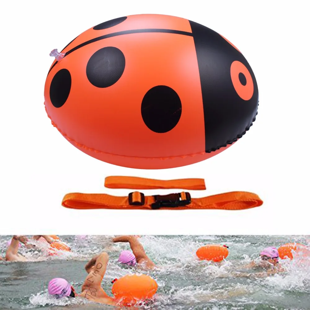 1 Piece Swimming Pool Aid Inflatable Float Buoy Dual Airbags Increase ...