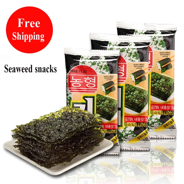 Aliexpress.com : Buy Free Shipping 40 packs of South Korean seaweed ...