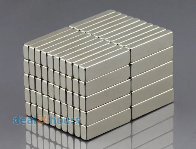 OMO Magnetics 50pcs Super Strong Block Rectangle Magnets 20 x 5 x 3 mm ...