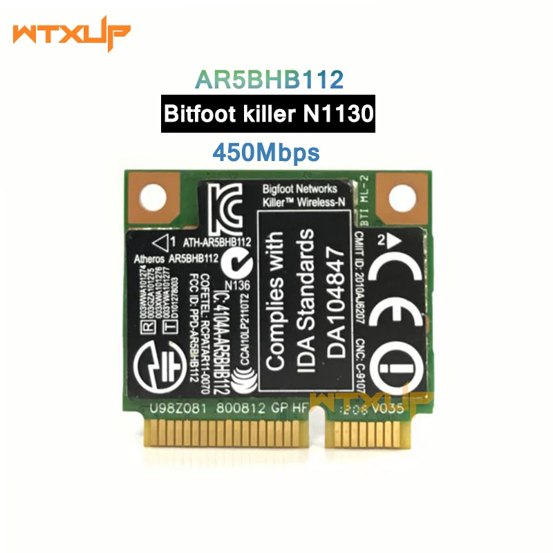 Dual Band Atheros AR9380 AR5BHB112 Killer N1103 Wireless N Bigfoot wifi ...