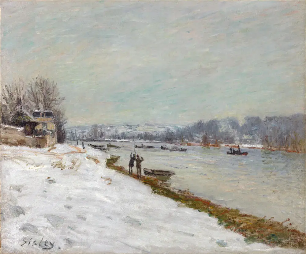 Sisley Paintings Winter