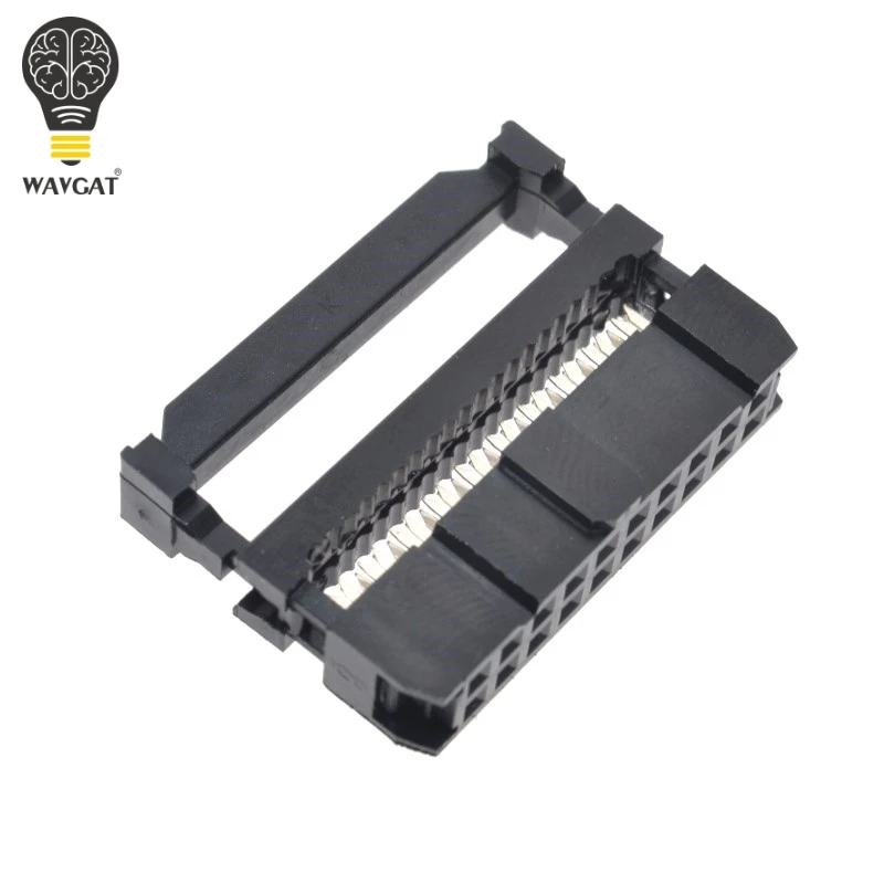 10PCS FC 20P 2x10Pin Dual Row Pitch 2.54mm IDC Socket Connector Female Header 20 pin cable ...