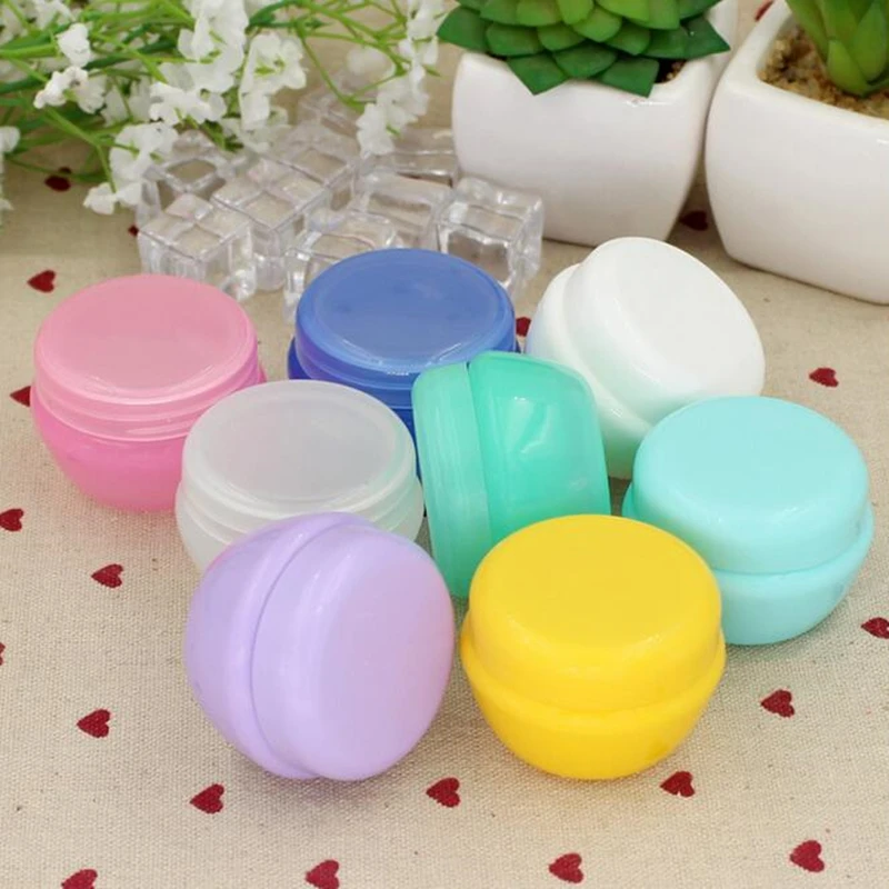 5pcs/lot Mini Empty Jar Pots Cosmetic Makeup Inner Lid Face Cream Lip ...