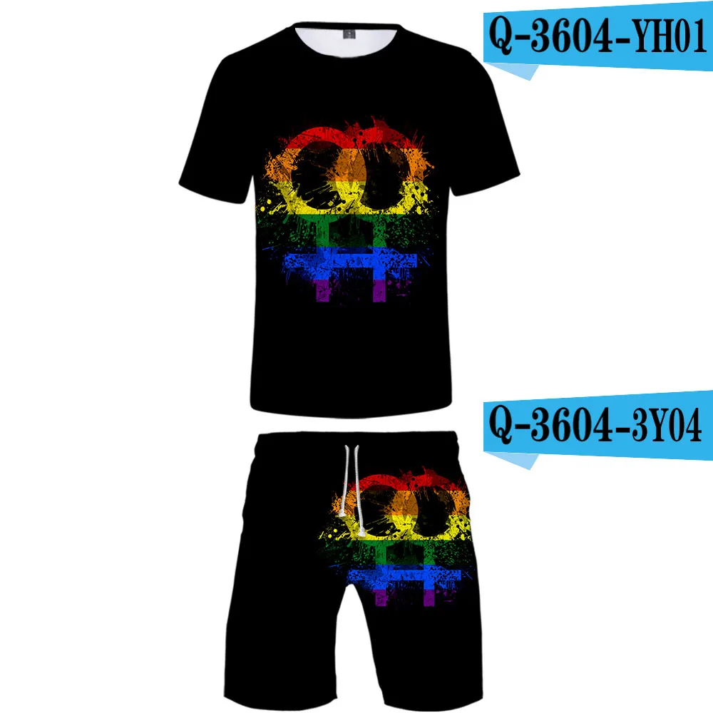 LGBT Pride Printed 2-Piece Outfit Set (Shirt & Shorts) - Queerks™