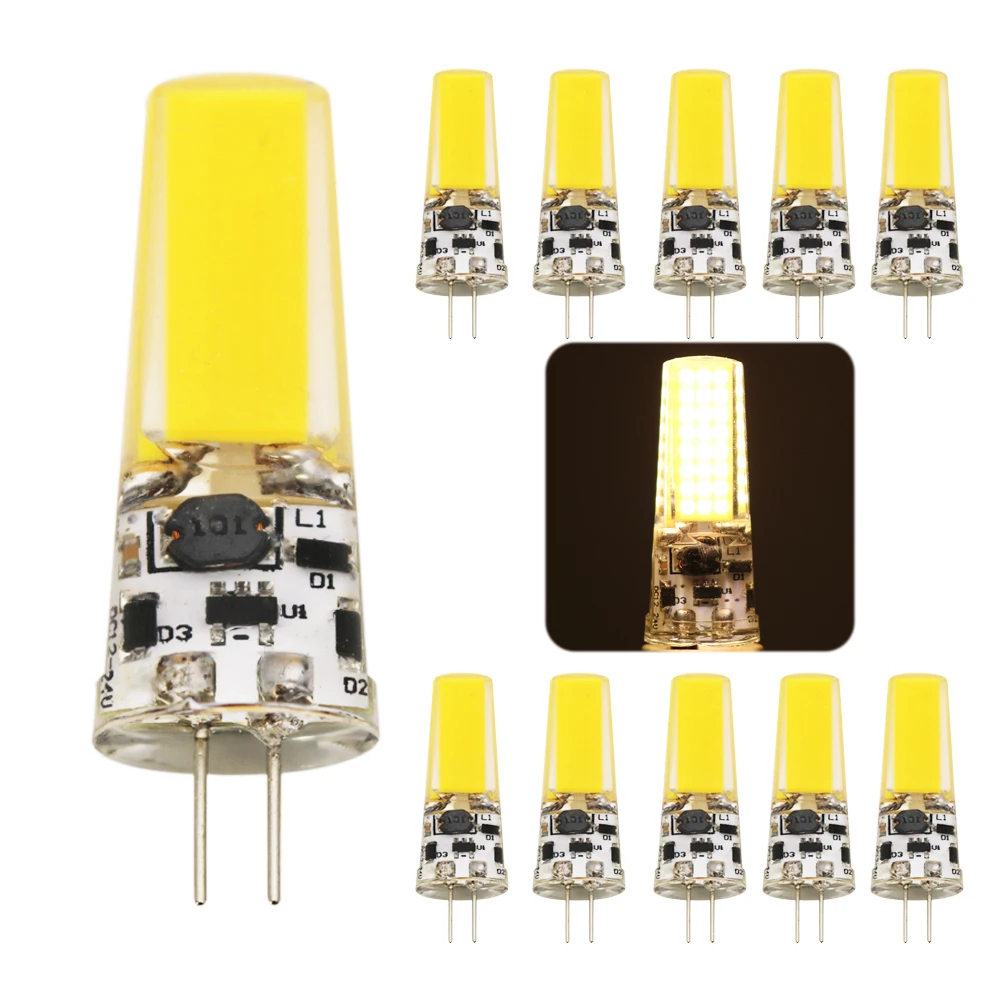 10pcs G4 COB LED Bulb 9W ACDC 12V AC220V LED G4 lamp Crystal LED Light ...