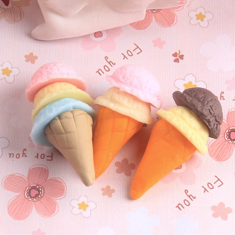 Kawaii Polymer Clay Ice Cream Simulation Food Handmade Miniature Ice ...