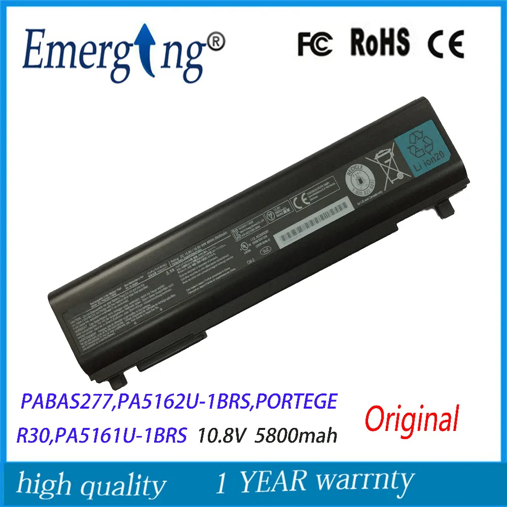 10.8V 66Wh 새로운 도시바 PABAS277 PA5162U 1BRS PORTEGE R30 R30 AK03B R30 A ...