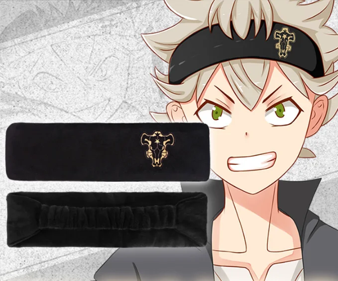 Diadema de trébol negro para Cosplay, banda para la cabeza de Asta Yuno ...