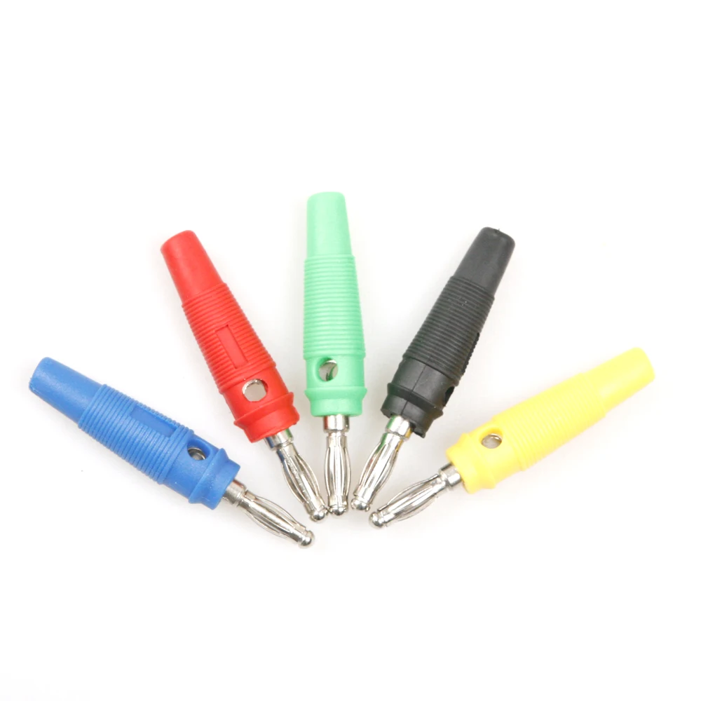 1Pcs High Current Nickel Plated 4mm Banana Plug Connector Solderless ... 1Pcs High Current Nickel Plated 4mm Banana Plug Connector Solderless ...
