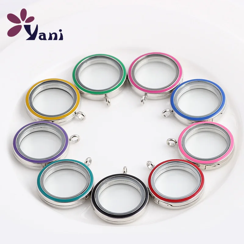 JACK88 NEW 5pcs/lot 30mm Multicolor Round Magnetic Glass Floating Watch ...