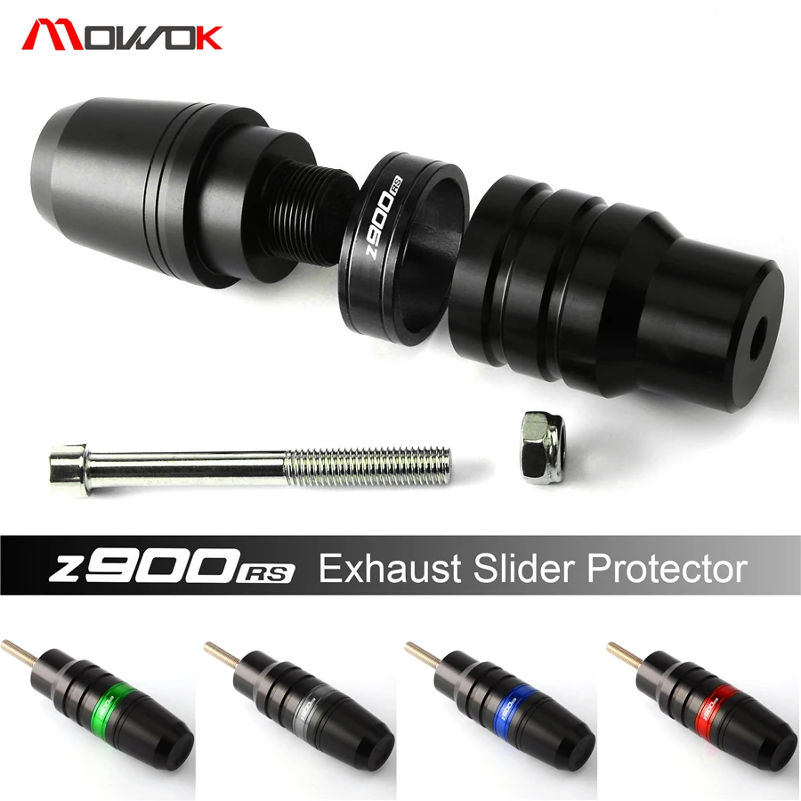 One Piece Motorcycle Falling protection Exhaust Slider Crash pad slider ...