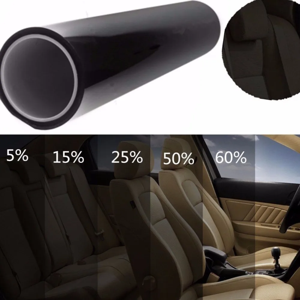 5/15/20/35% Visible 50cm X 3m Auto Car Light Headlight Window Tint Film ...