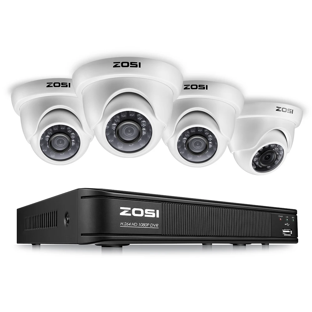 ZOSI 2.0MP 1080P HD 4 Channel DVR TVI Surveillance Kit 4PCS 2000TVL ... ZOSI 2.0MP 1080P HD 4 Channel DVR TVI Surveillance Kit 4PCS 2000TVL ...