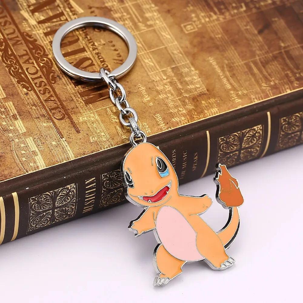 Cute fashion Cartoon pokemon Pocket Monster keychain Charmander figure ...
