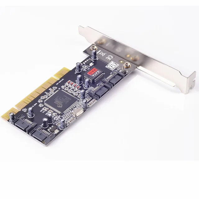 RAID CARD PCI to 4 Ports SATA CONTROLLER RAID CARD 4 SATA SERIAL ATA ...