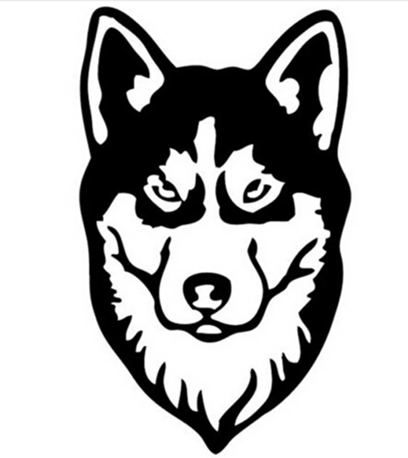 Siberian Husky Car Sticker For Truck Window Bumper For Auto SUV Door ...