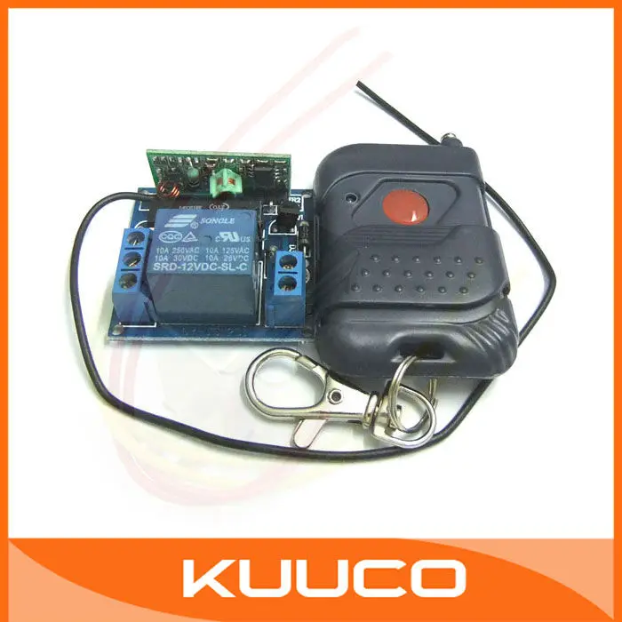 Wireless Remote Control 12V 1 Way Switch Board 12V 1 Channel NON LOCK ...