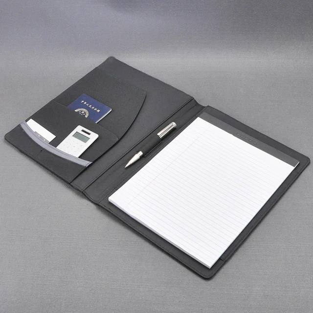 canvas cloth A4 business conference file folder for signature documents ...