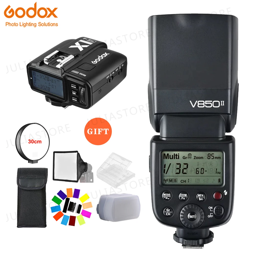 Godox V850II 2.4G GN60 Wireless X System Li ion Battery Speedlite X1T F ...