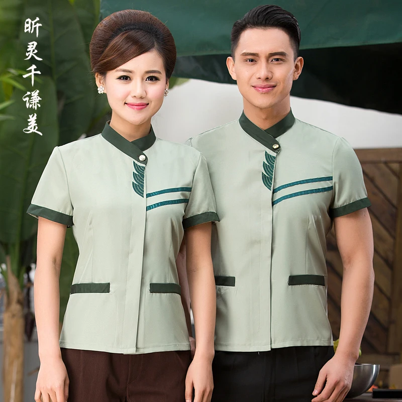 Hotel Uniform Summer Female Hotel Room Cleaning Cleaning Clothes Short ...