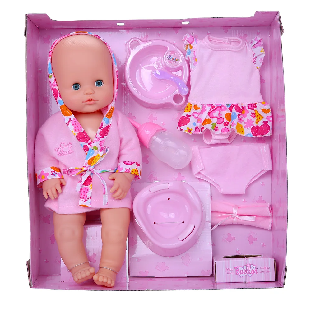 Bonecas Reborn Bebê Para Meninas 16 polegada Recém Beber Xixi Água ...