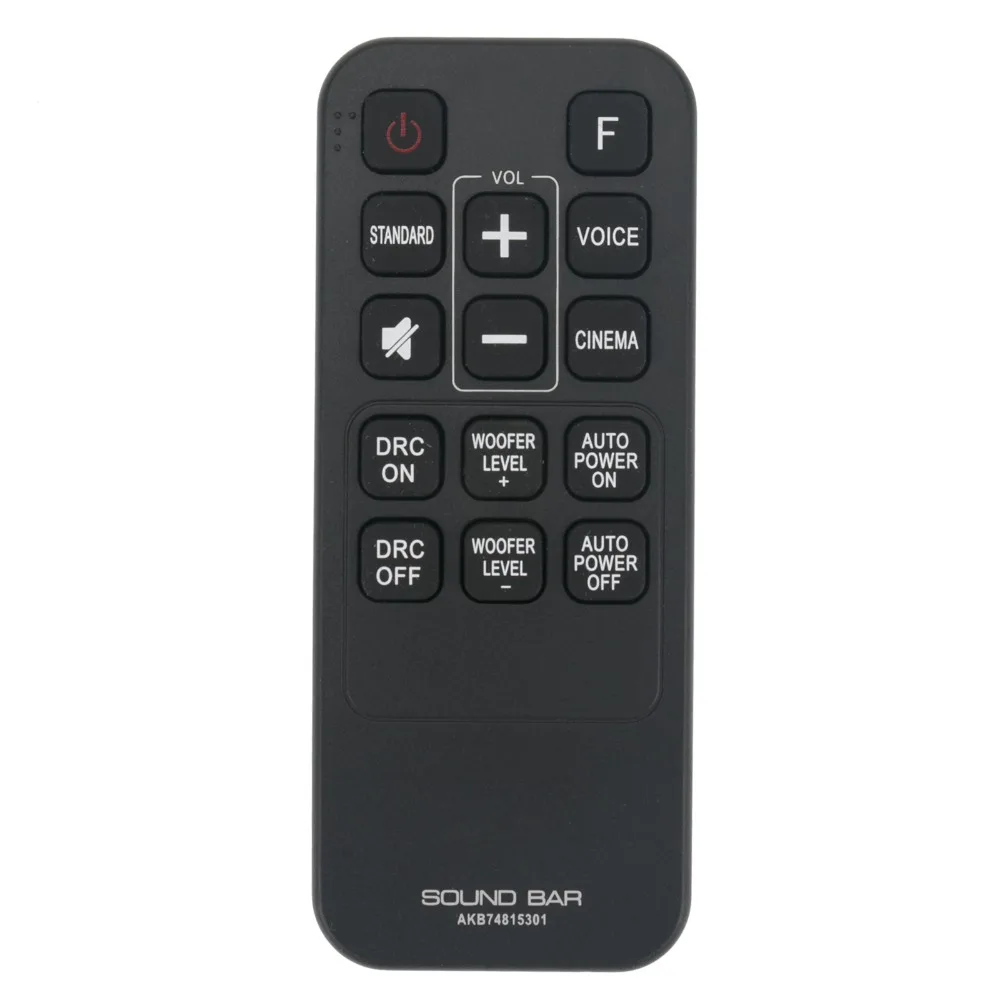 New Remote Control AKB74815301 for LG Sound Bar Soundbar LAS160B ...
