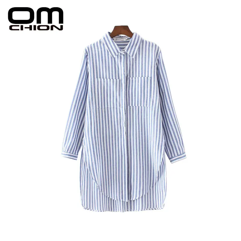 OMCHION Casual Formal 2018 Summer Blouse Women Retro Striped Vintage ...