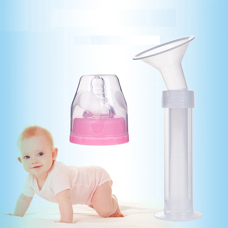 Manual Breast Pump Powerful Baby Nipple Suction Syringe Breast Pumps ...