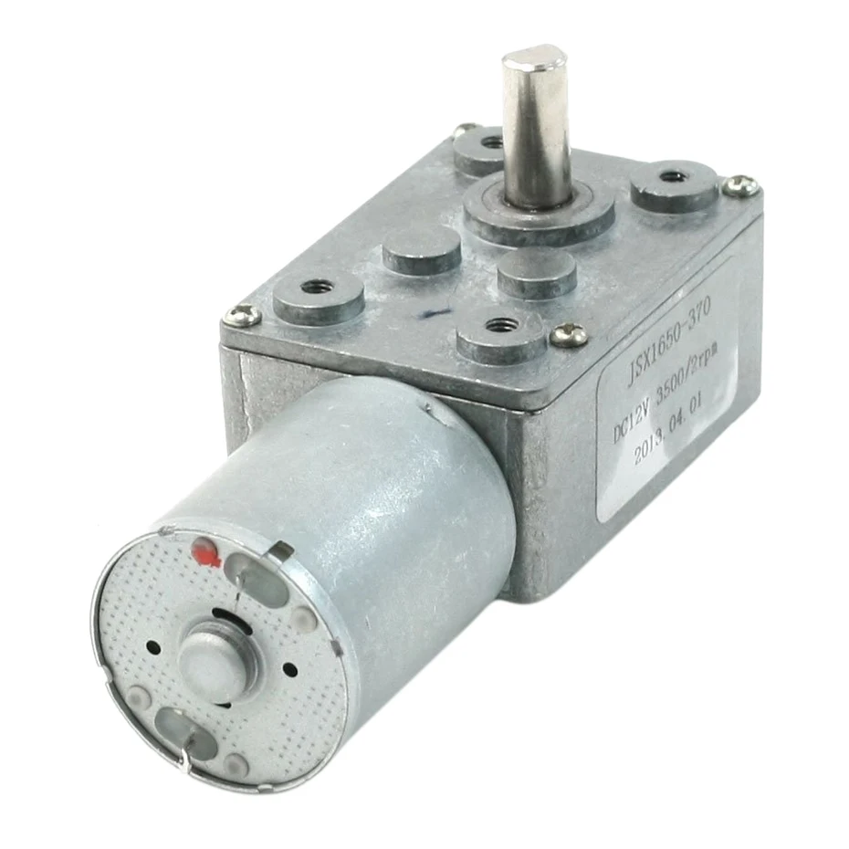 3500/2RPM Output Rotating Speed 2 Pin 6mm Shaft Geared Motor 12V Volts ...