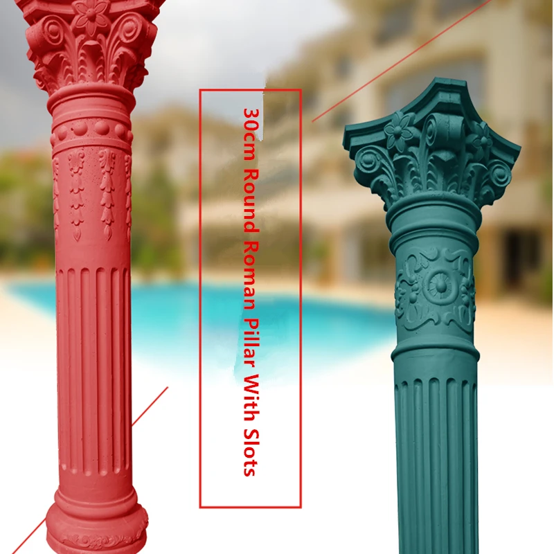 30cm-11-81in-Durable-ABS-Plastic-Concrete-Round-Roman-Pillar-Column ...