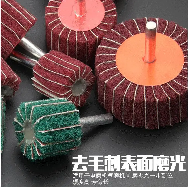 Sand cleaning cloth, grinding head, 6mm handle, abrasive cloth grinding ...