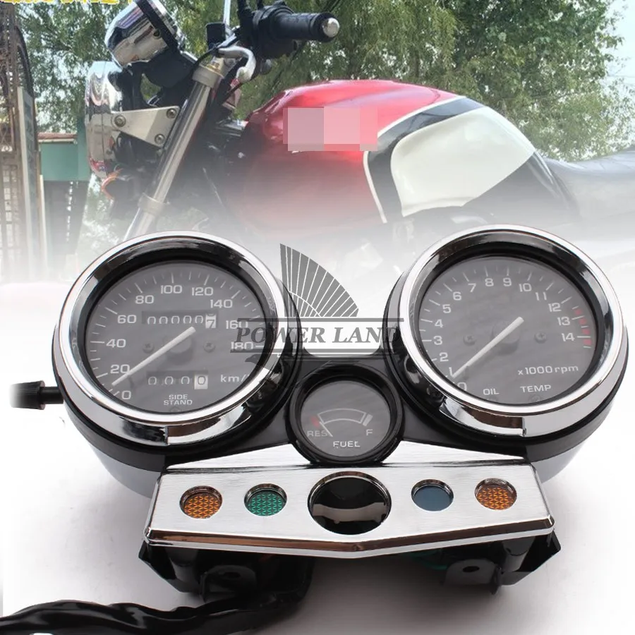 White Motorcycle Electronic Induction Type Tachometer Speedometer ...