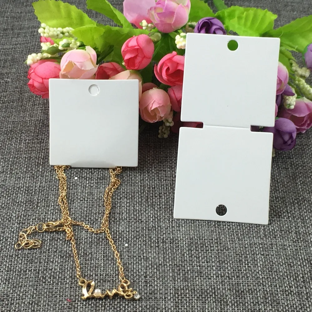 100pcs 10*5cm Necklace Jewelry Packing Cards Jewelry Hanging Cards ...