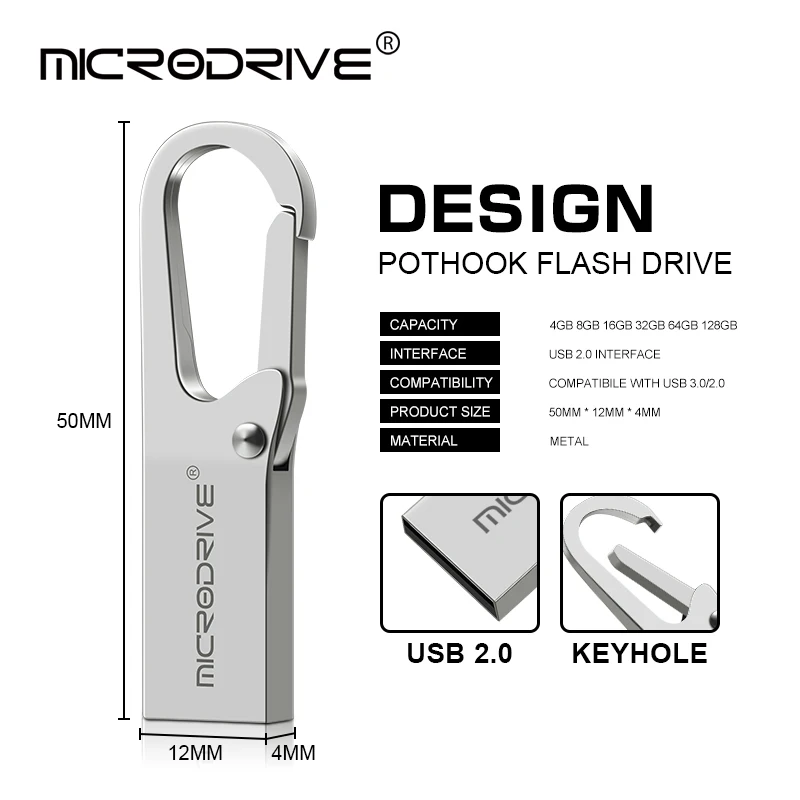 Stylish USB flash drive 64GB pendrive 128GB metal usb stick 16GB 8GB ...