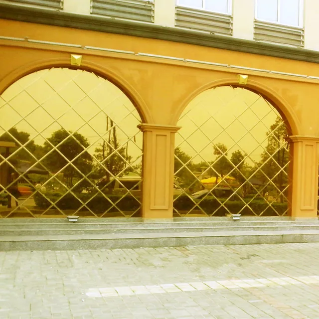 1.52m x 5m Gold Silver Reflective One Way Mirror Window Film Mirrored ...