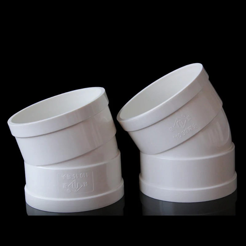PVC-pipe-slightly-deflected-elbow-11-25-15-22-5-30-degrees-Drain ...