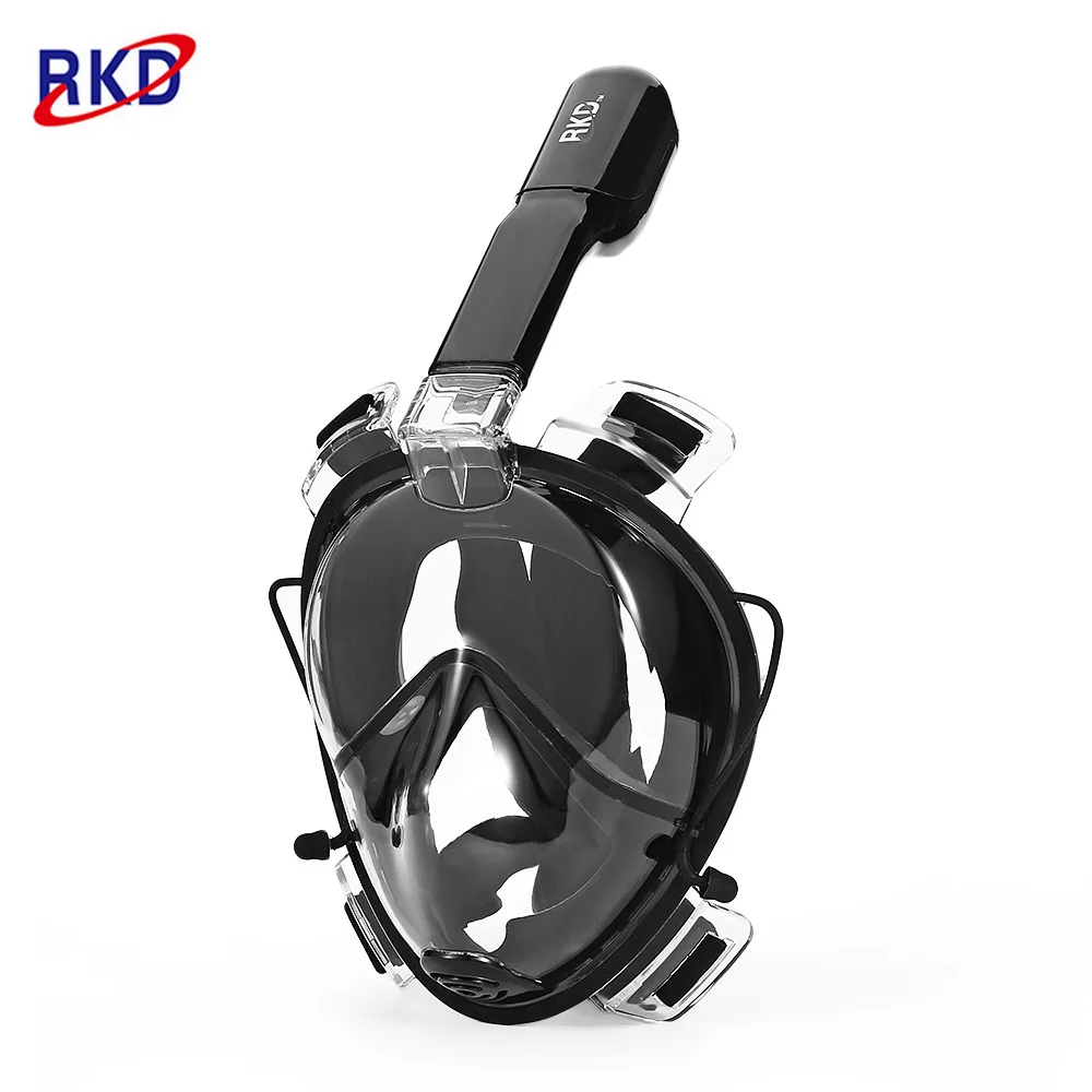 Rkd Underwater Diving Masks Scuba Dive Anti Fog Detachable Dry Snorkel