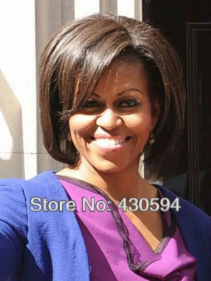 Michelle Obama Bangs Wig