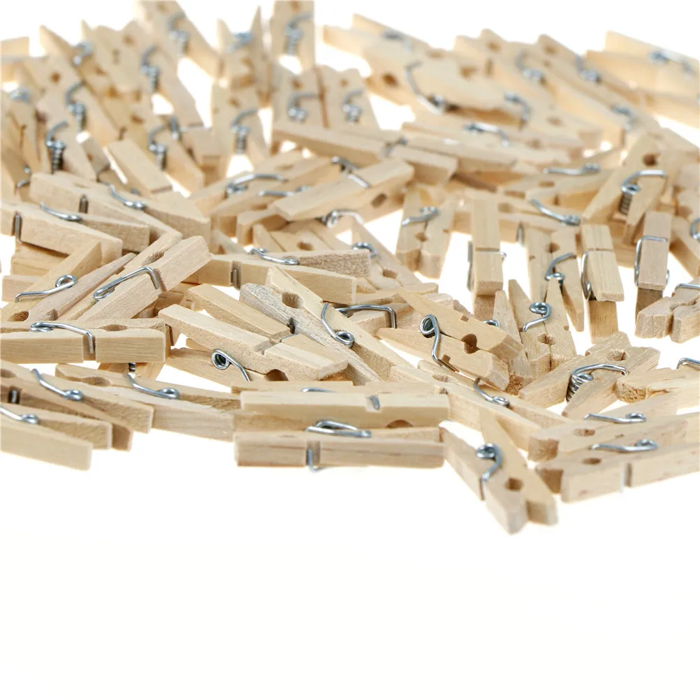 Very Small Mine Mini Natural Wooden Clips For Photo Clips Clothespin ...