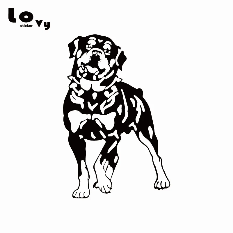 Rottweiler perro etiqueta engomada del coche de personalidad de perro ...