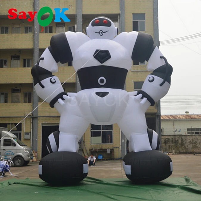 Sayok Giant Inflatable Robot Inflatable Cartoon Model Robot with Air ...