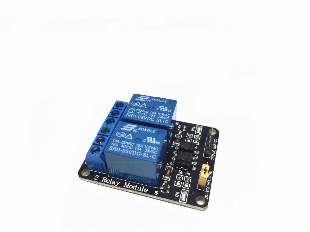 Free shipping 10PCS 2 channel relay module relay expansion board 5V low ...