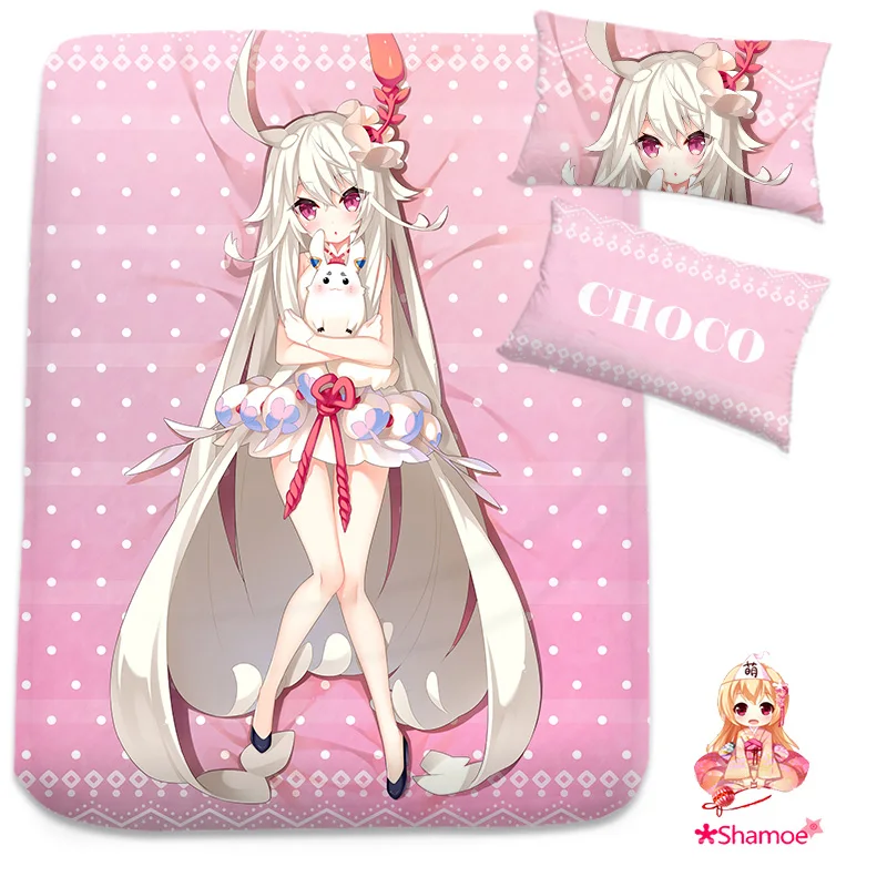 Anime Cartoon Cosplay Last Period Choco Mattress Cover Fitted Sheet ...