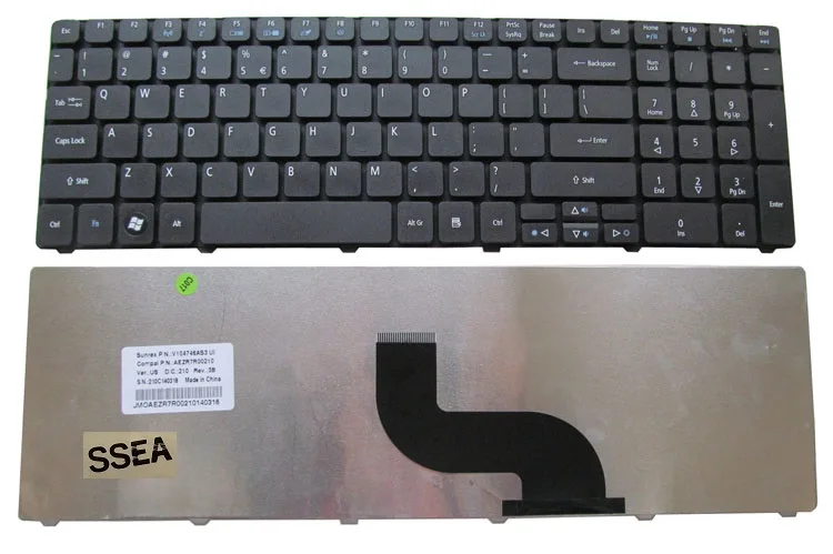 SSEA New US keyboard black For Acer Aspire 5750G 5759 7560G 7739 5950 ...