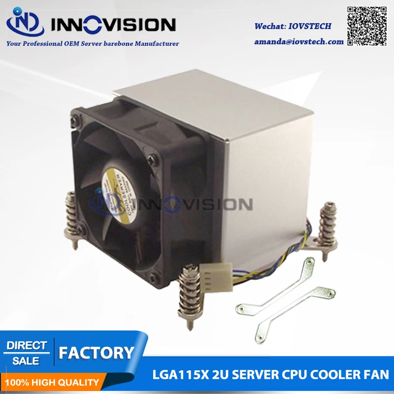 LGA1156 server heatsink for 2U/3U/workstation CPU Cooler fan with ...